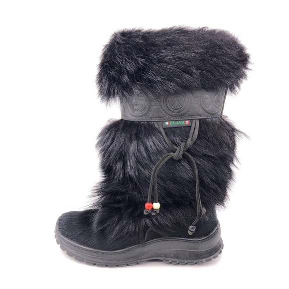 Pajar | Shoes | Pajar Canada Apres Ski Black Fur Winter Boots Eur 37 | Poshmark